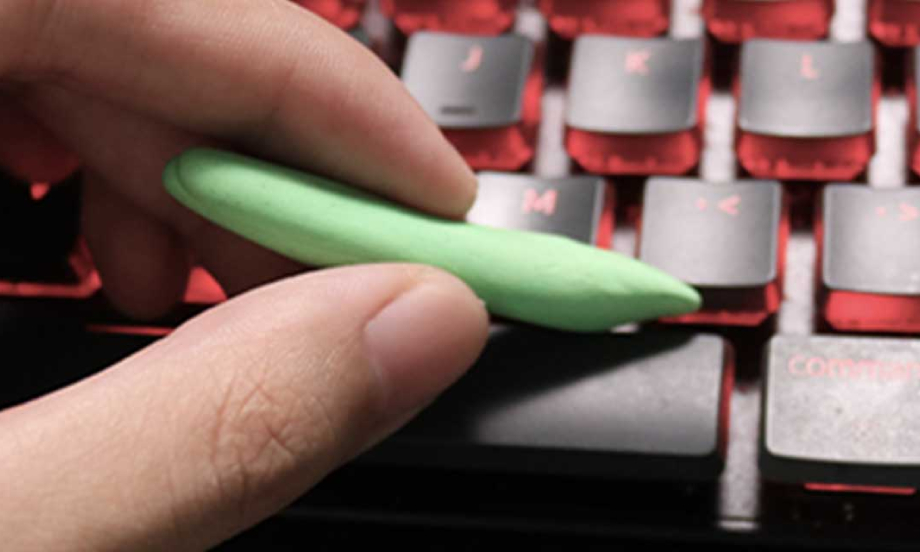 Clean Keyboard Easily with Blu‑Tack | Quick Sticky Cleaning Hack
