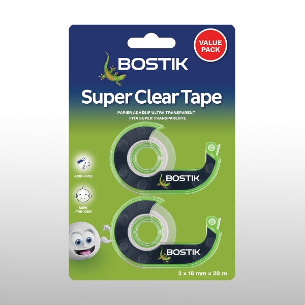 Bostik Super Clear Tape | Strong, Invisible Tape for Gifts & Crafts