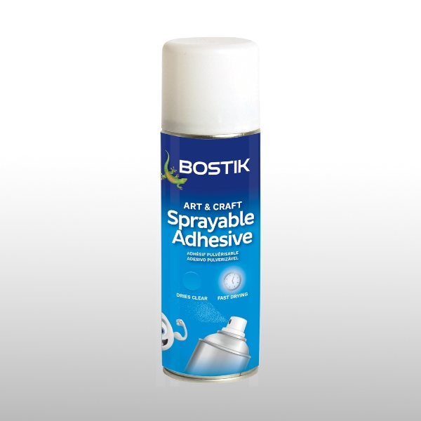 Bostik Art & Craft Sprayable Adhesive | Fast-Dry, Repositionable Spray Glue