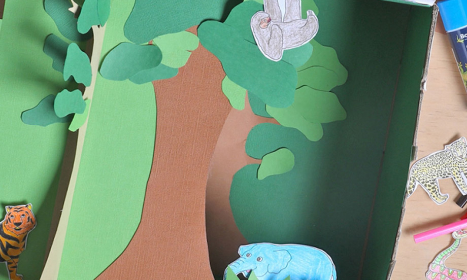 Tropical Rainforest Diorama | Fun DIY Craft for Kids with Bostik