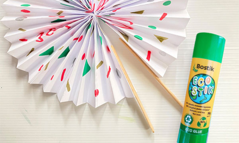 DIY Christmas Party Fans | Easy Festive Craft with Bostik
