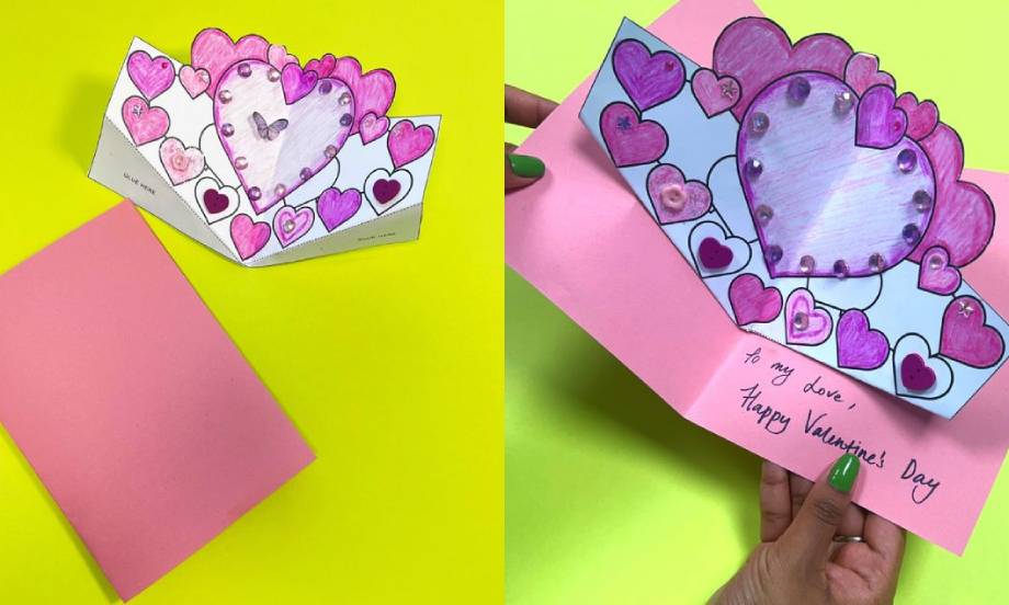 How to make a DIY Valentine’s Card | Valentine card template