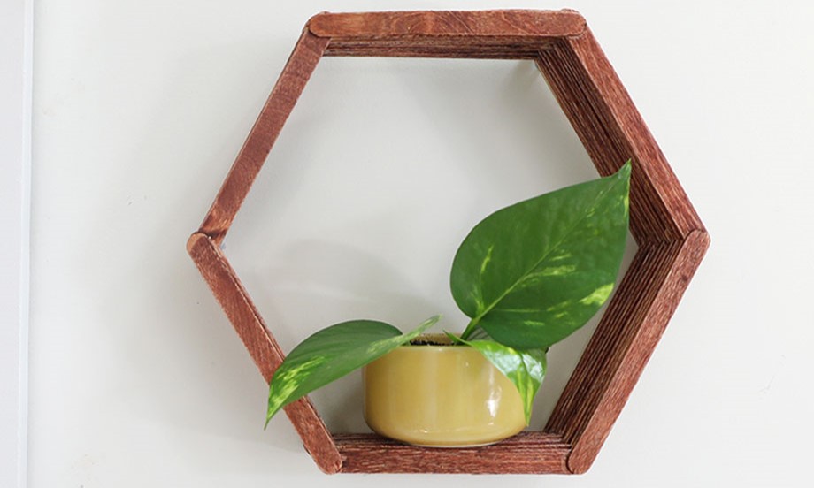 Hexagon Display Shelf | DIY BOSTIK