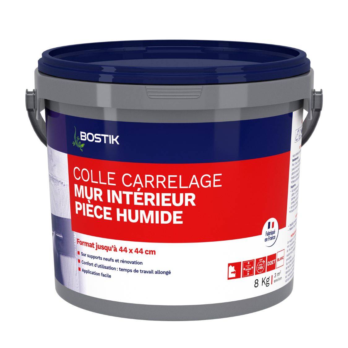 Colle Carrelage Mur Intérieur Pièce Humide - Pâte - D2ET | DIY BOSTIK