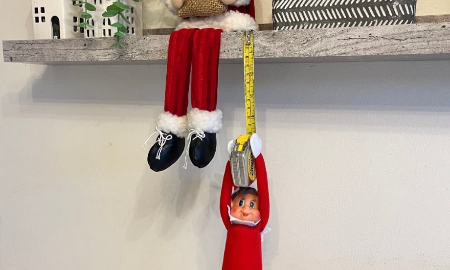 Easy Elf on the shelf ideas with Blu Tack | Naughty elf ideas
