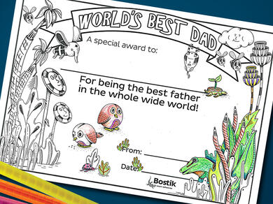 coloring pages fathers day certificates