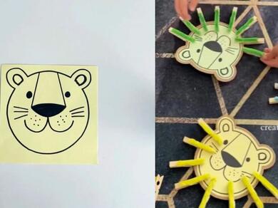 how to make a lion mane out of fur